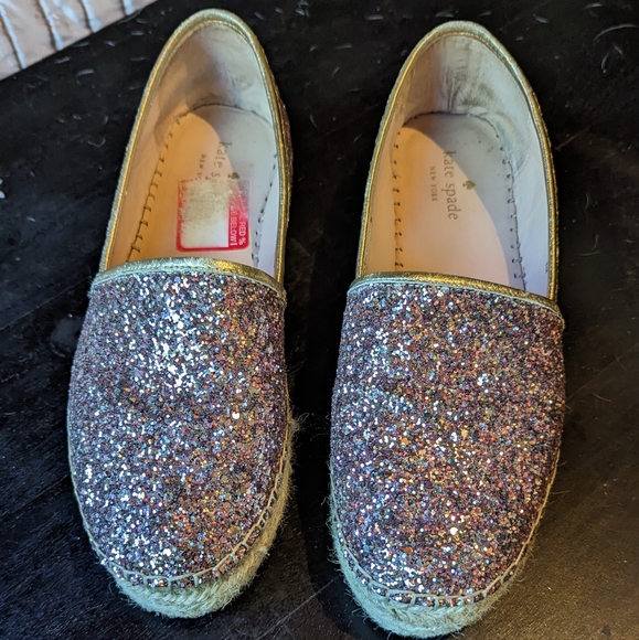 kate spade | Shoes | Kate Spade New York Pink Glitter Espadrilles | Poshmark